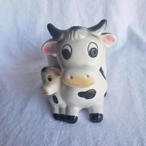 Unbranded | Accents | Vintage Cow And Calf Planters Ceramic Dairy ...
